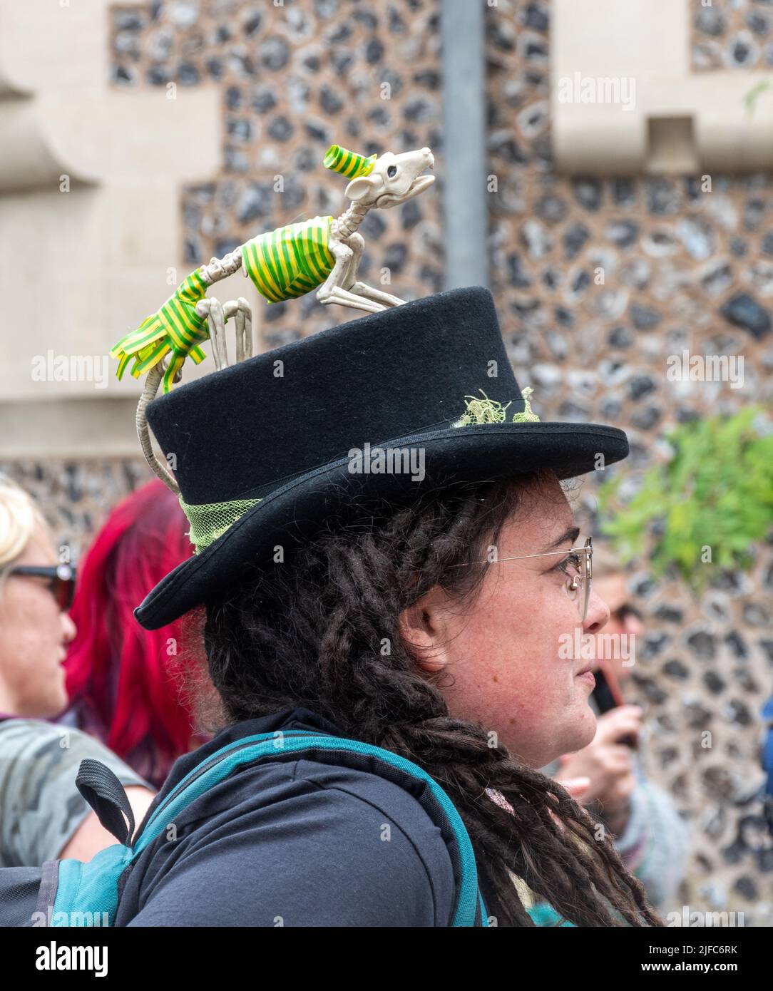 Winchester Hat Fair, 1st July 2022. The annual Hat Fair got underway ...