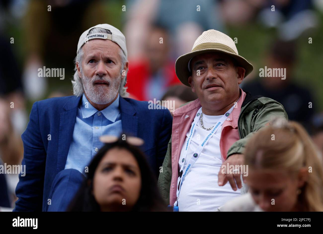 Spectators watching Cameron Norrie in his Gentlemen's Singles third ...