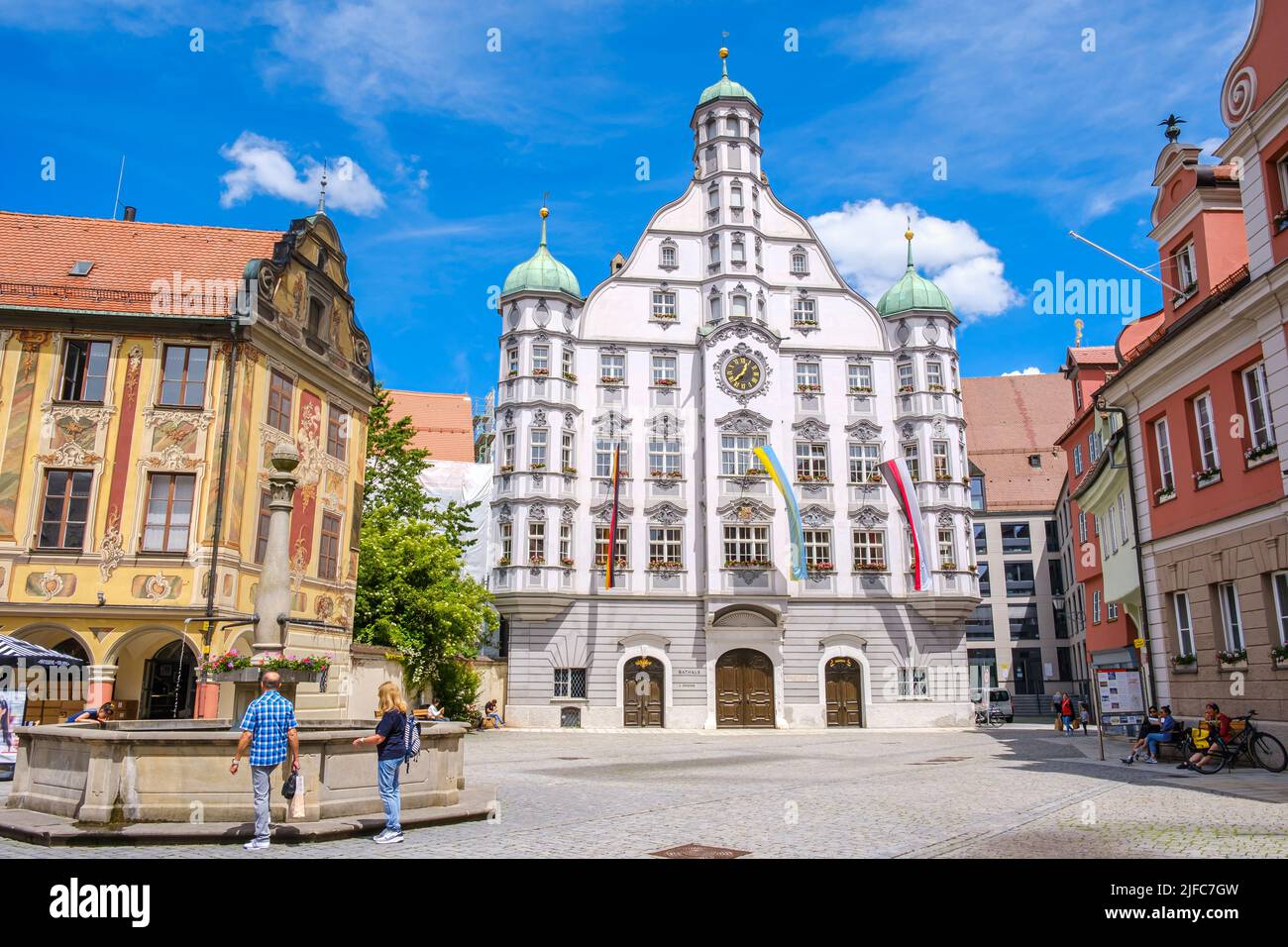 Memmingen in the Lower Allgäu region, Swabia, Bavaria, Germany, June 8 ...