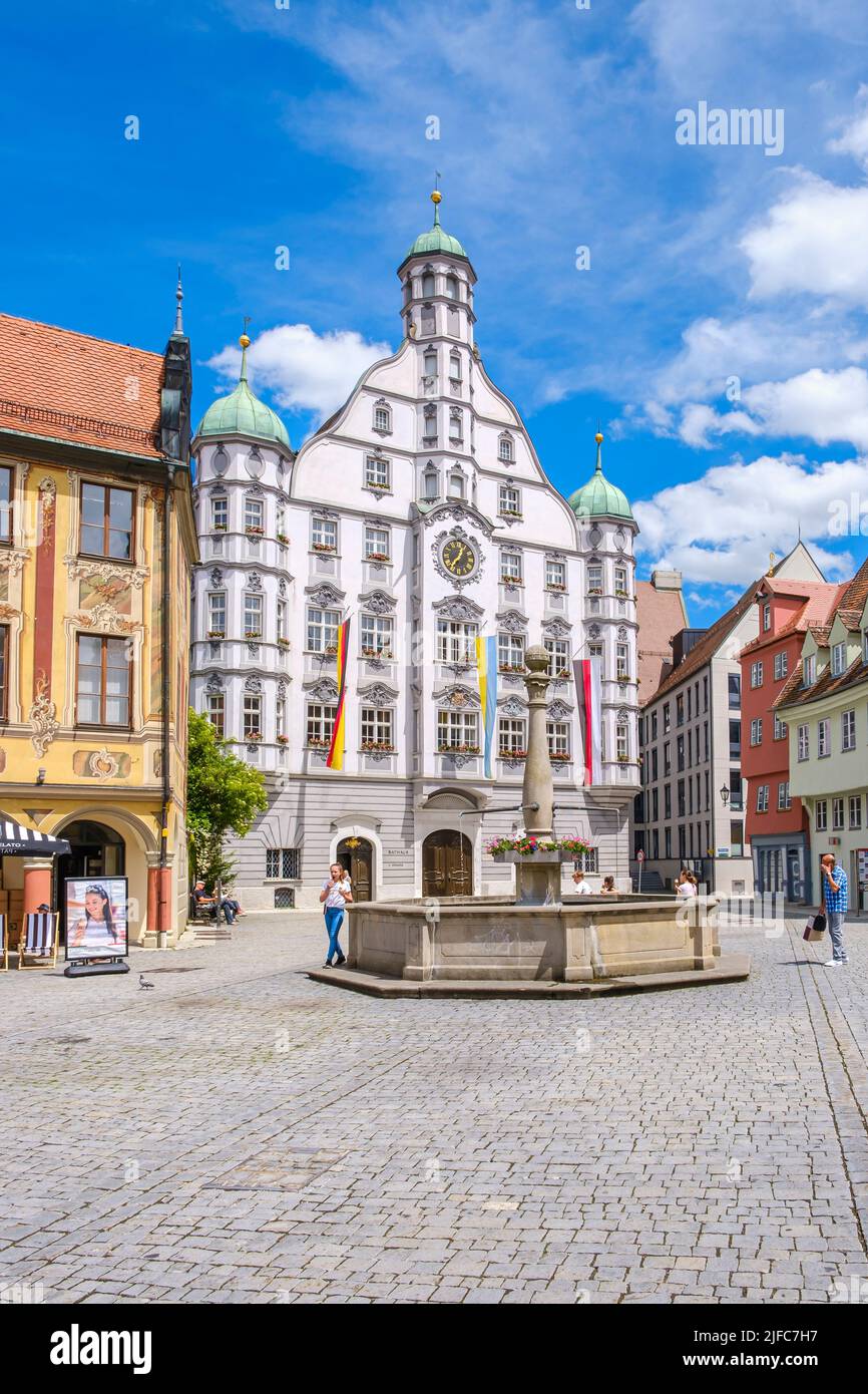 Memmingen in the Lower Allgäu region, Swabia, Bavaria, Germany, June 8 ...