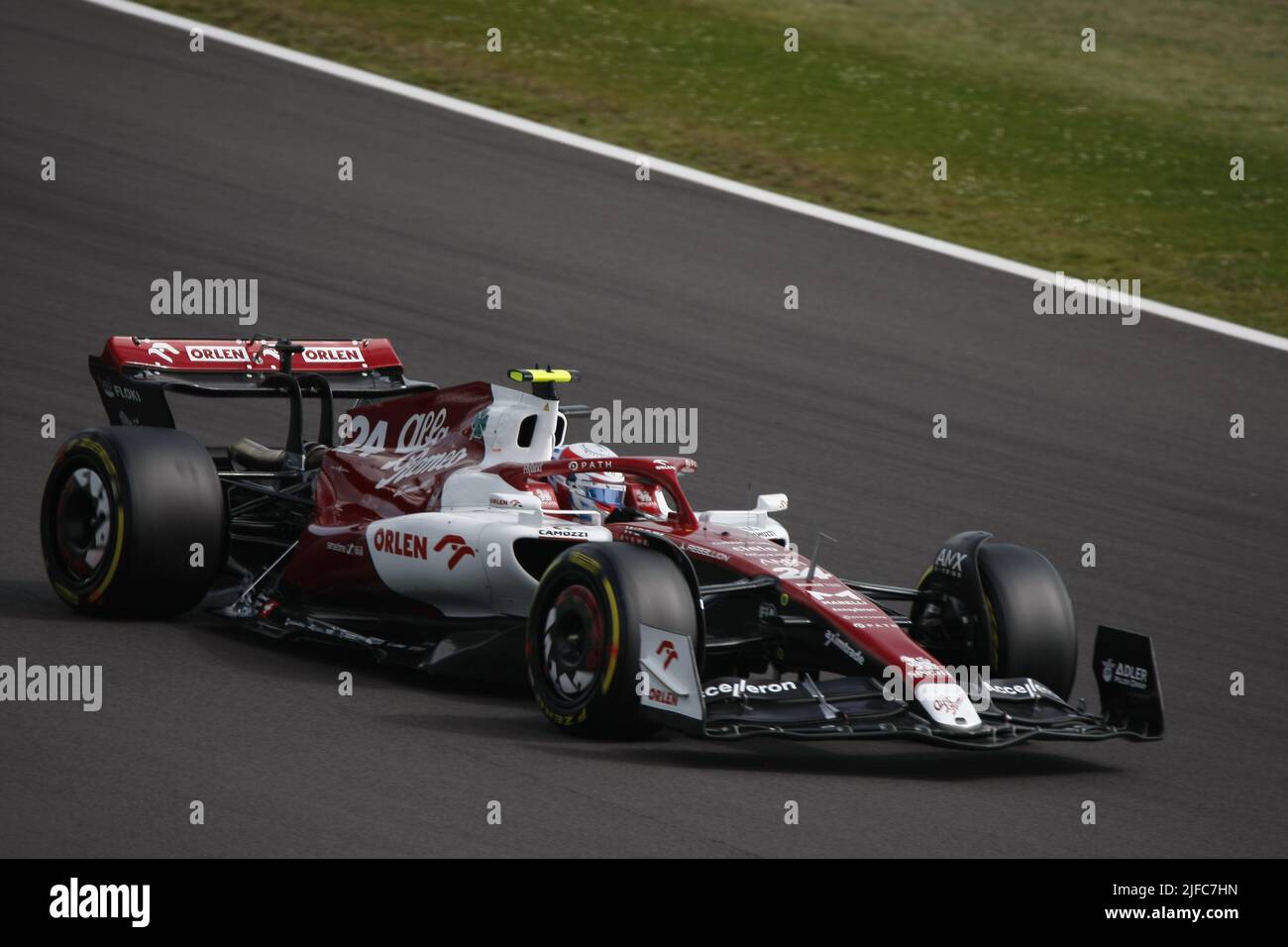 F1 zhou guanyu silverstone 2022 hi-res stock photography and images - Alamy