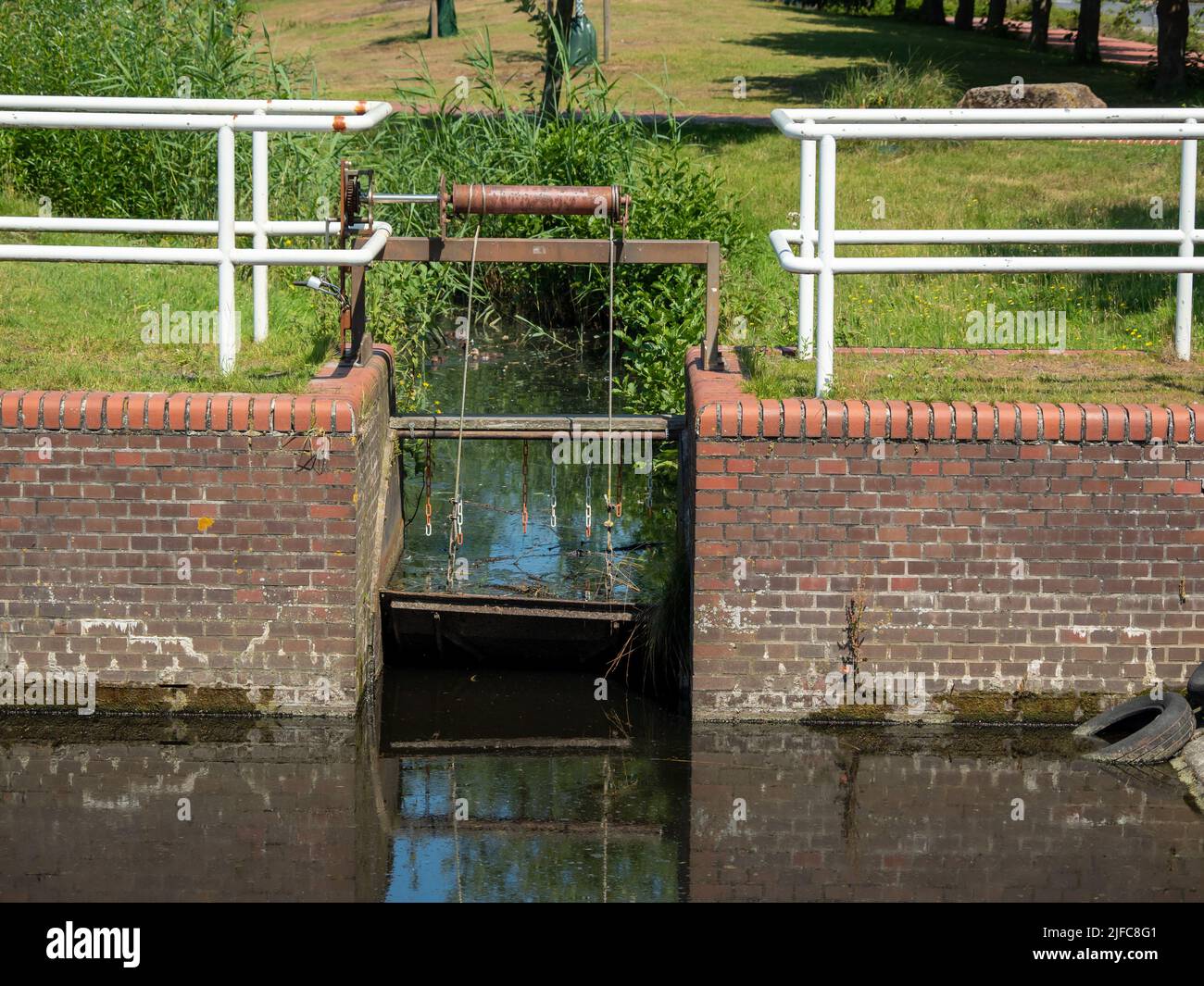 Pit for collecting rainwater Stock Photo - Alamy