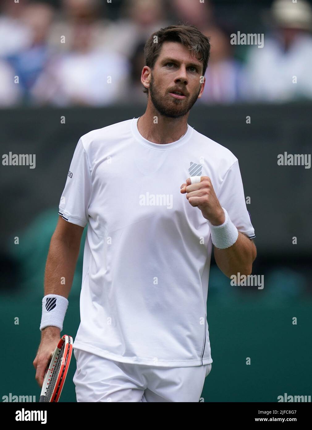 Cameron Norrie celebrates during his Gentlemen's Singles third round ...