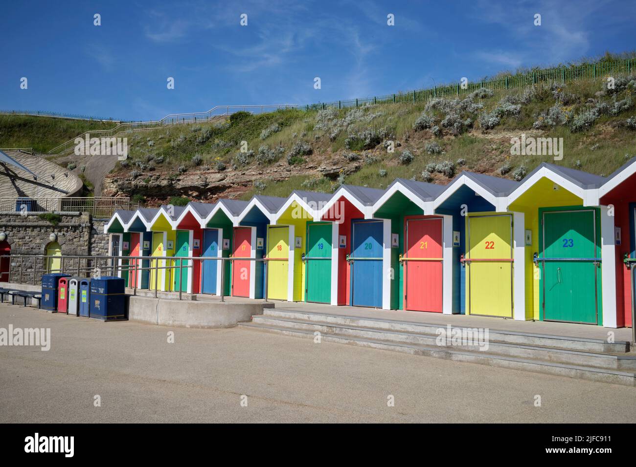 Colourful Beach Huts Barry Island South Wales UK Stock Photo - Alamy