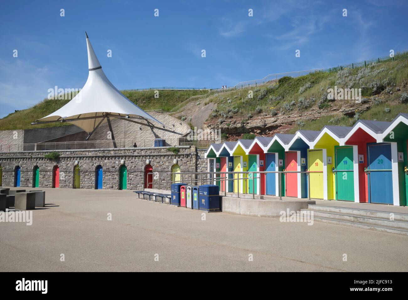 Colourful Beach Huts Barry Island South Wales UK Stock Photo - Alamy