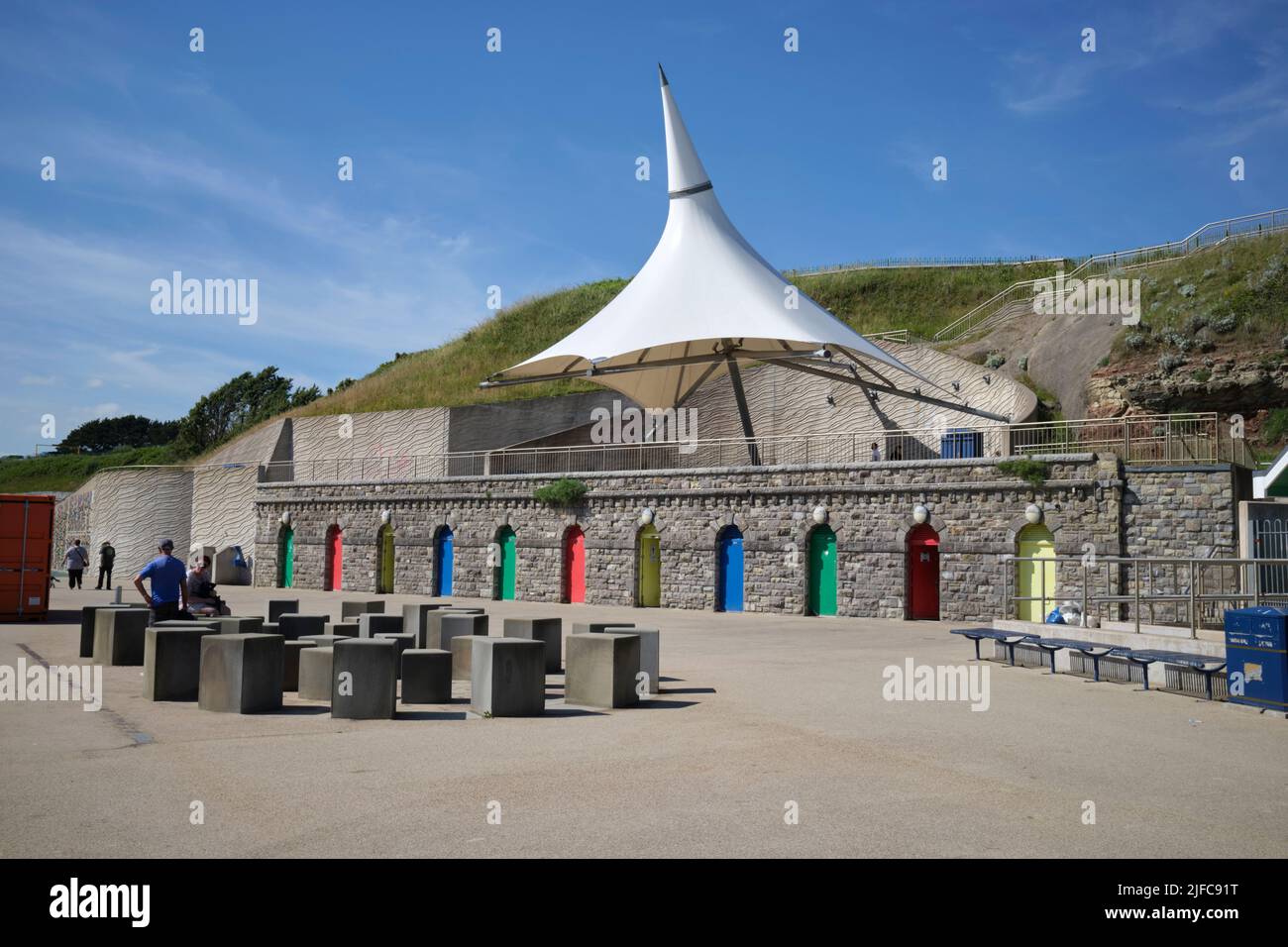 Colourful Beach Huts Barry Island South Wales UK Stock Photo - Alamy