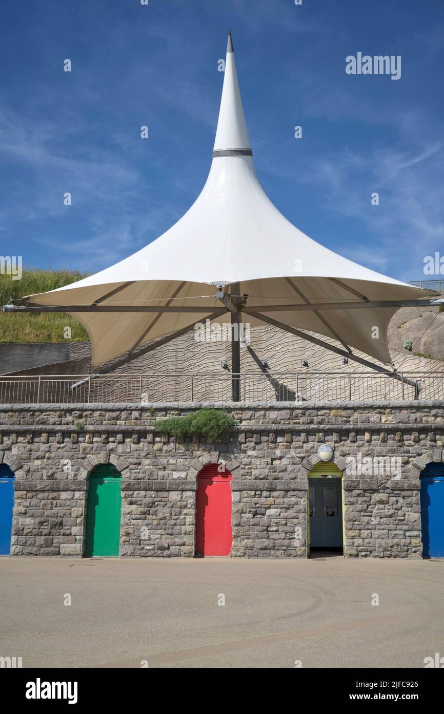 Colourful Beach Huts Barry Island South Wales UK Stock Photo - Alamy