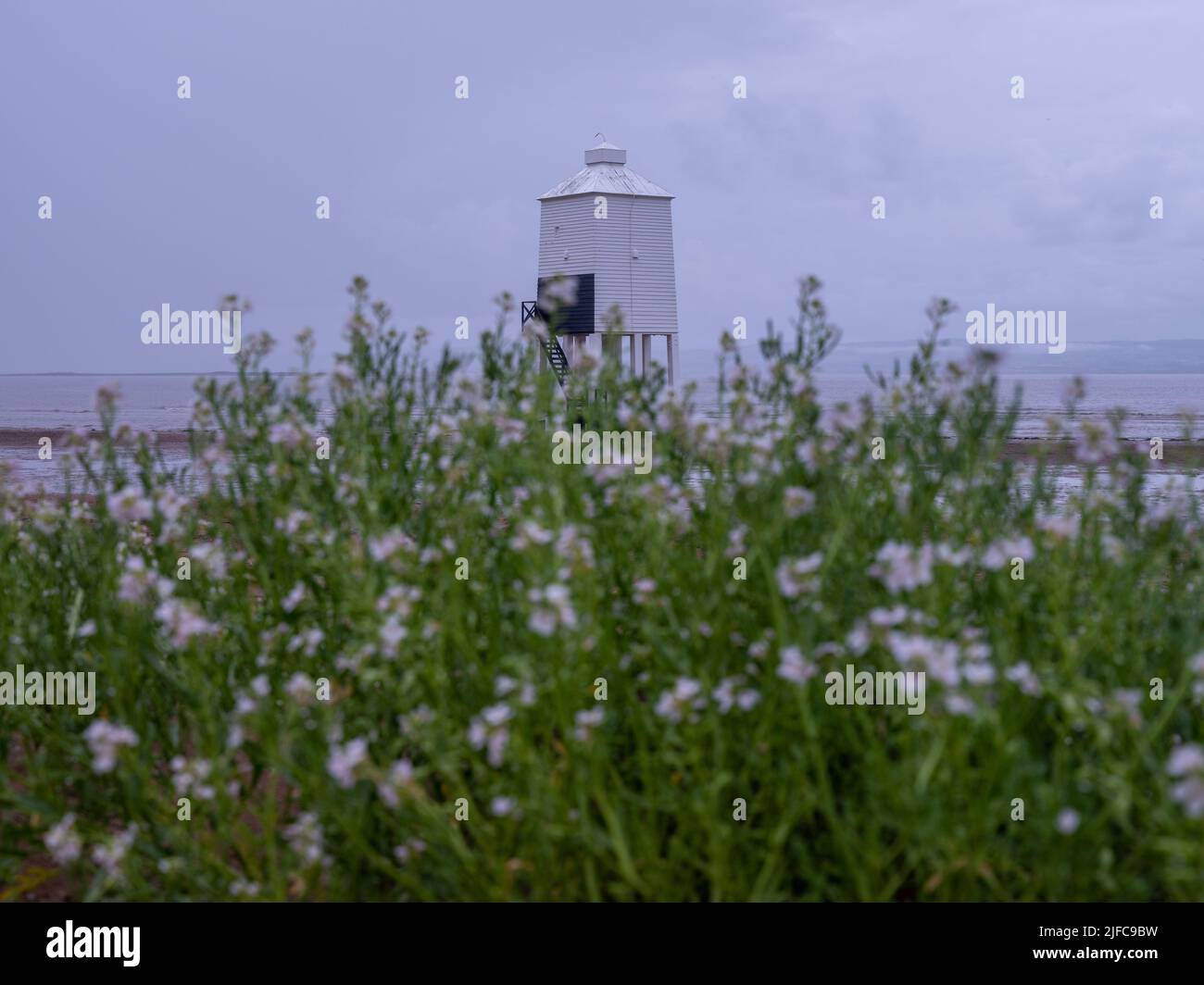 Burnham on sea lighthouse Somerset england uk Stock Photo - Alamy