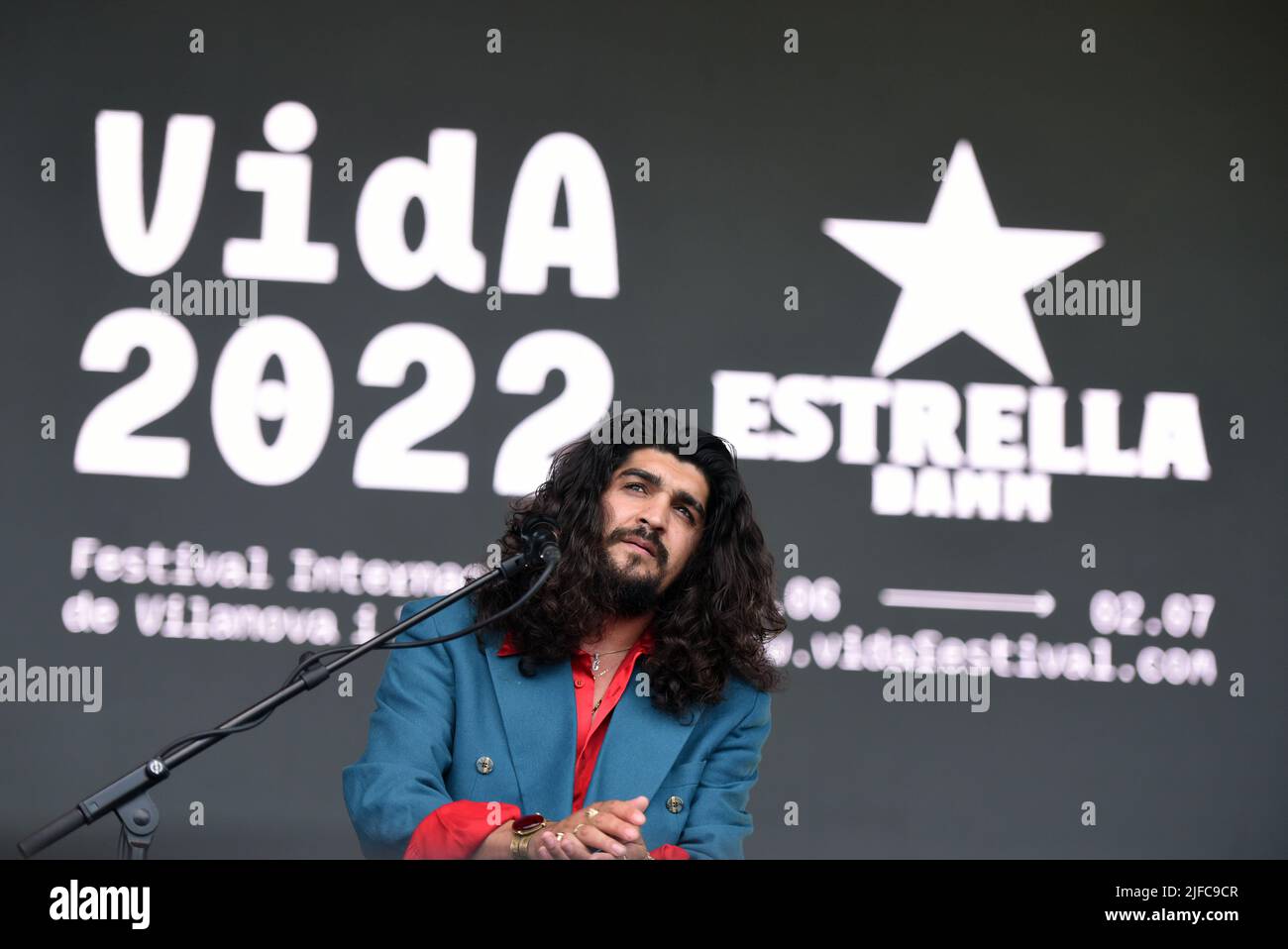 Flamenco singer Israel Fernandez seen during his performance at the ...