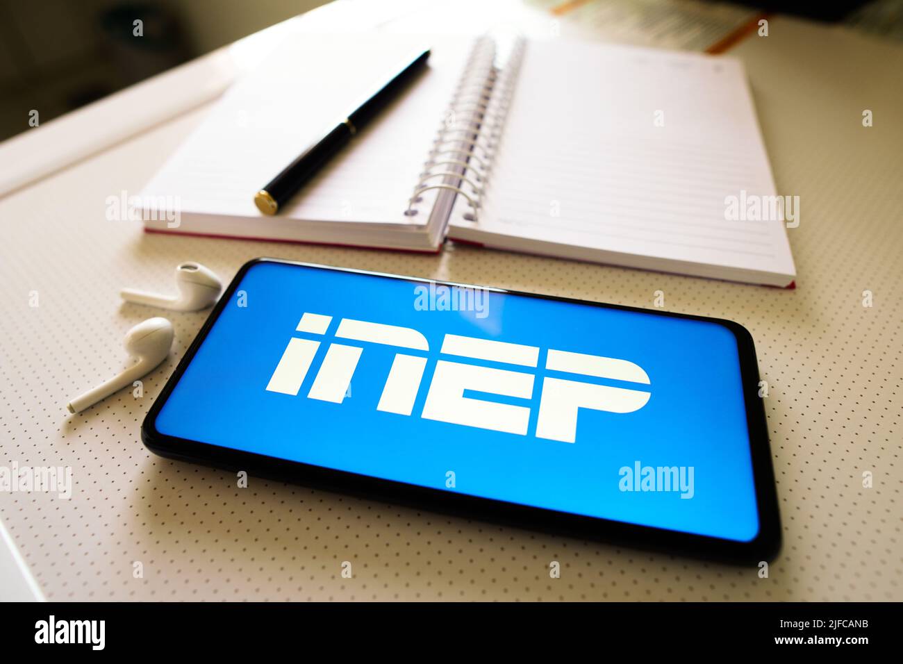 In this photo illustration the Instituto Nacional de Estudos e ...