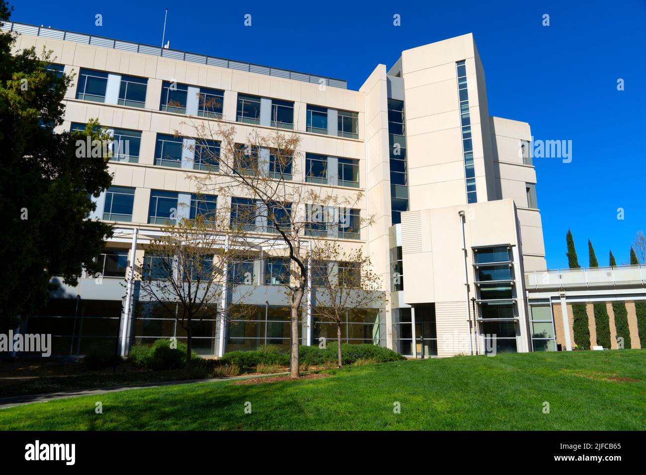 Building on the campus of the University of California at Davis Stock ...