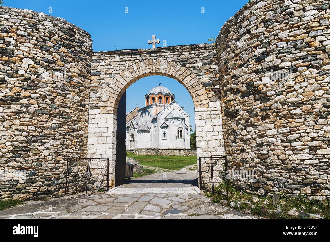 Studenica monastery, 12th century Serbian orthodox monastery located in ...