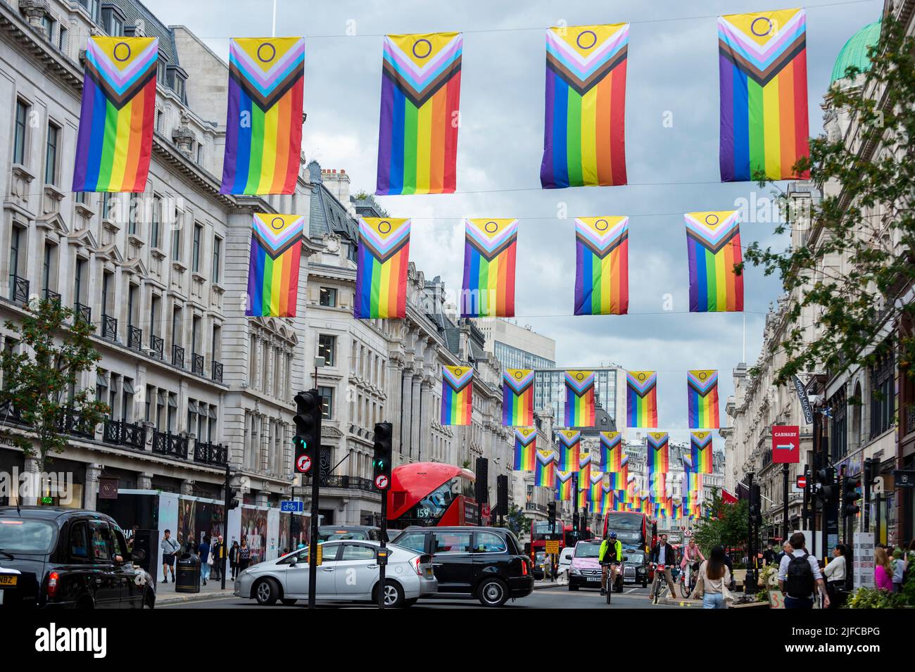 Pride flags london 2022 hi-res stock photography and images - Alamy