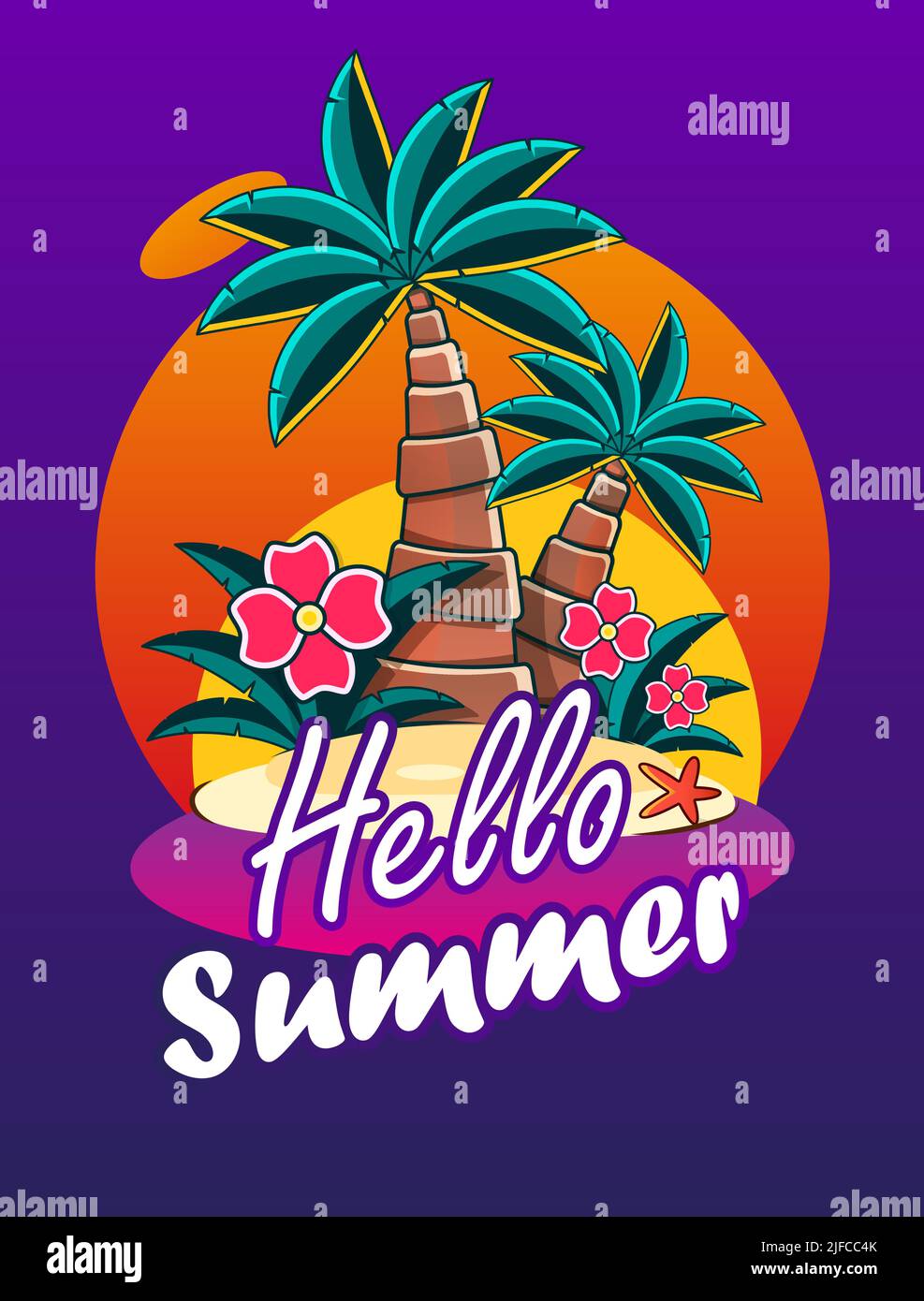 Colorful Summer background layout banners design. Horizontal poster ...