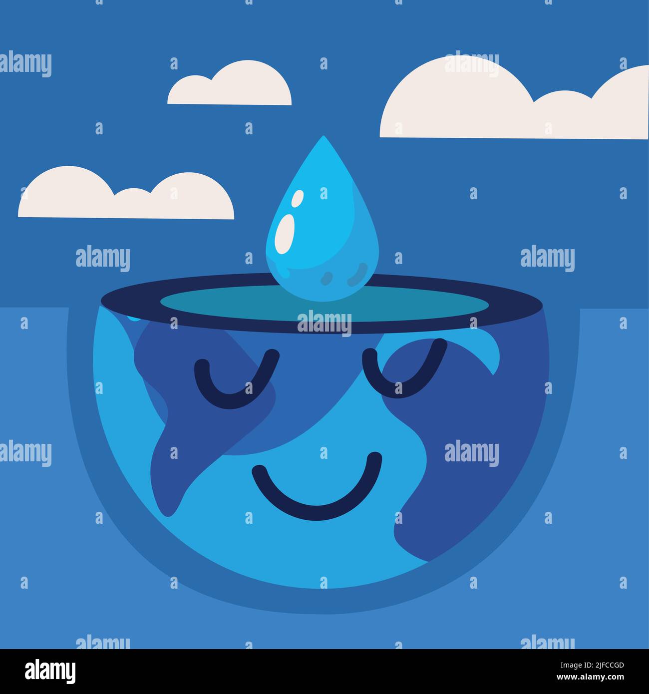 Water droplet world map Stock Vector Images - Alamy