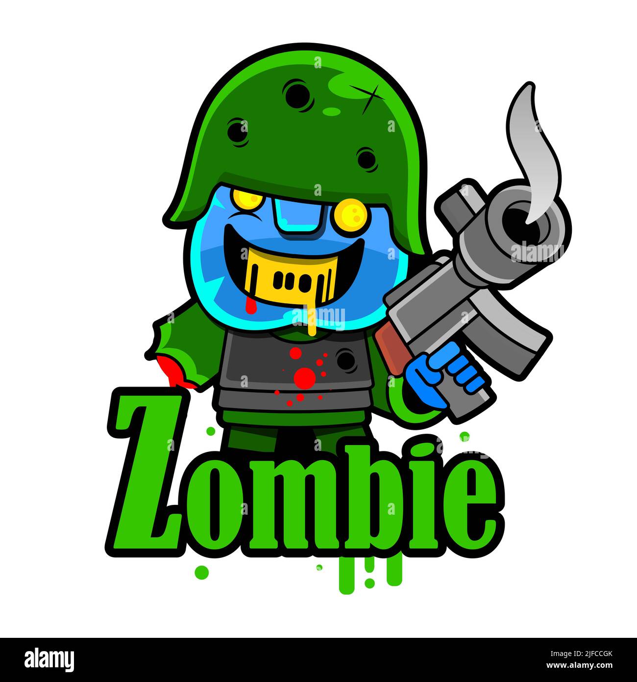 Vector illustration of halloween zombies. Vector illustration of ...