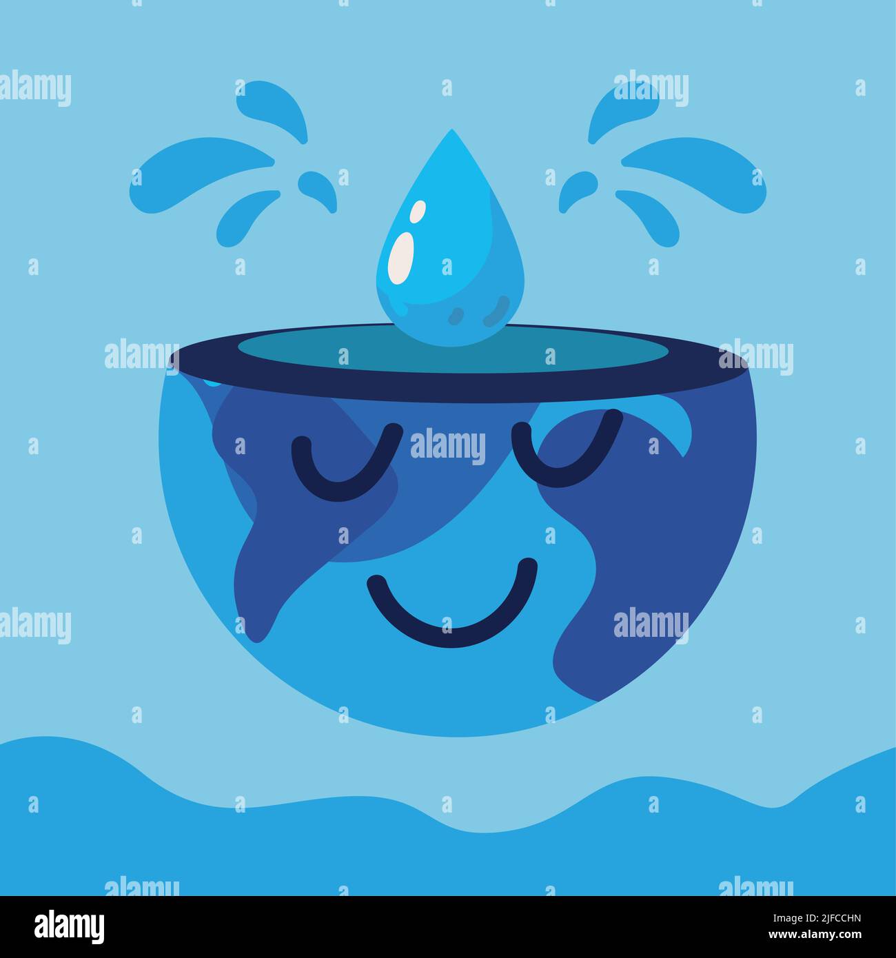 happy world water Stock Vector Image & Art - Alamy