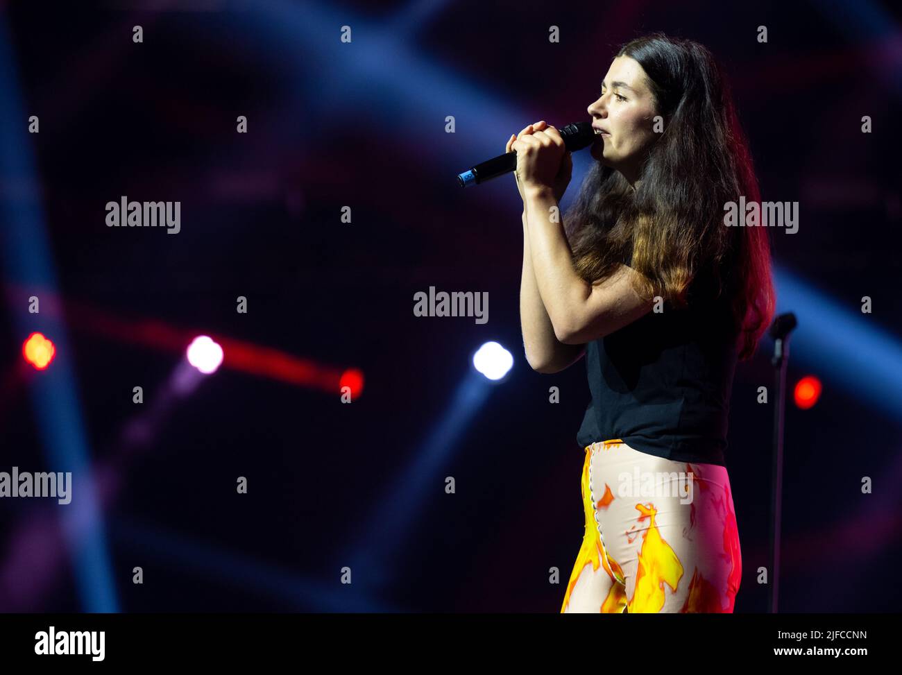 Munich, Germany. 01st July, 2022. Singer Polina (Polly) Lapkovskaya ...