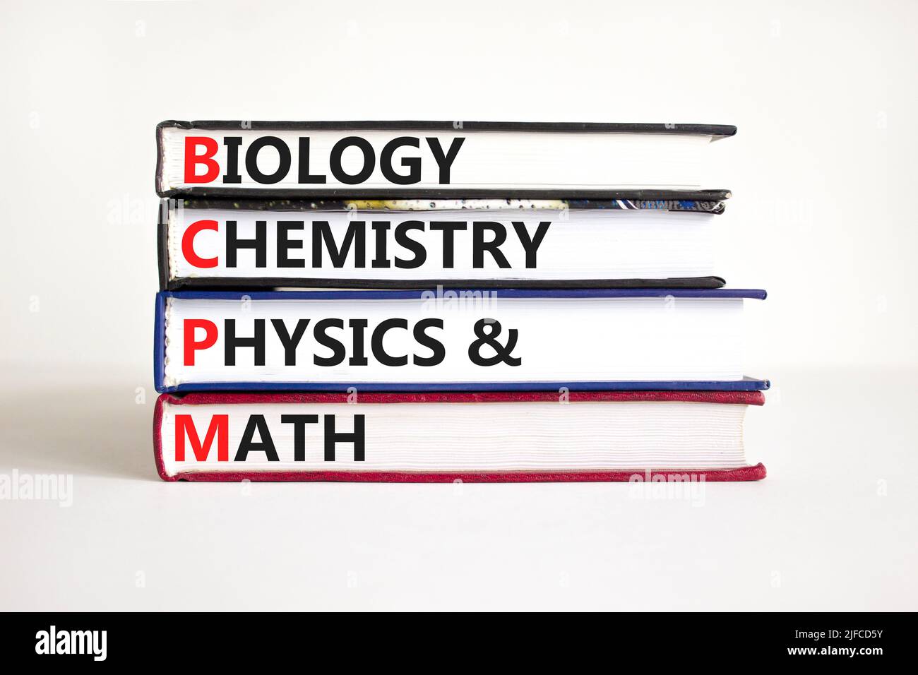 BCPM biology chemistry physics math symbol. Concept words BCPM biology ...
