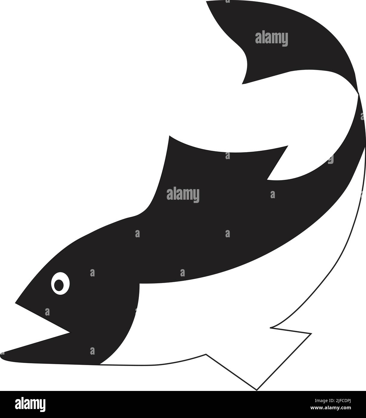 Swimming Vector Fish Stock Vector Image & Art - Alamy