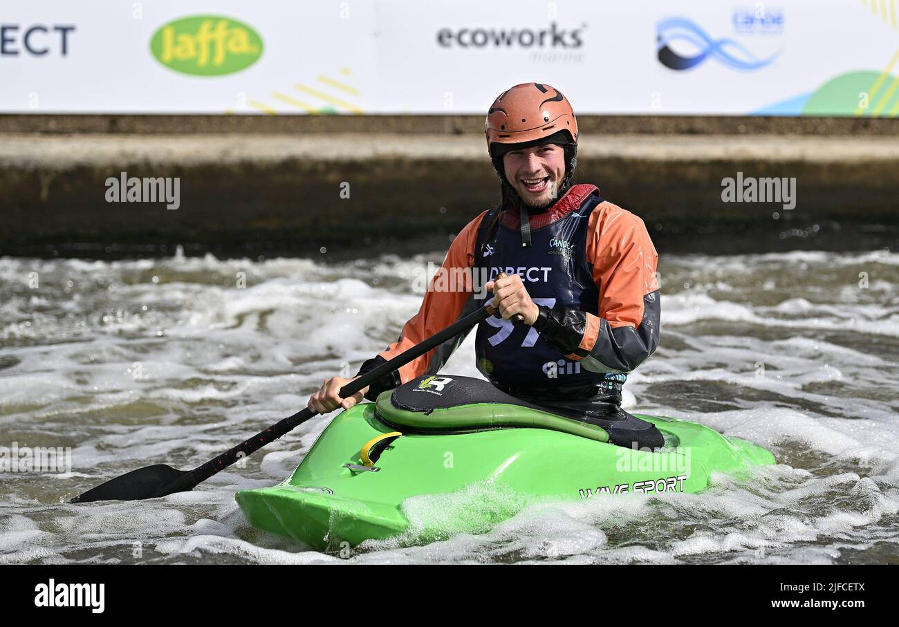 Nottingham, UK. 01st July, 2022. The ICF 2022 canoe freestyle World ...