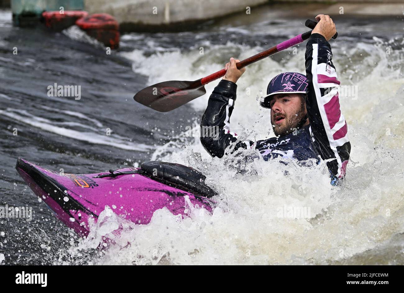 Nottingham, UK. 01st July, 2022. The ICF 2022 canoe freestyle World ...