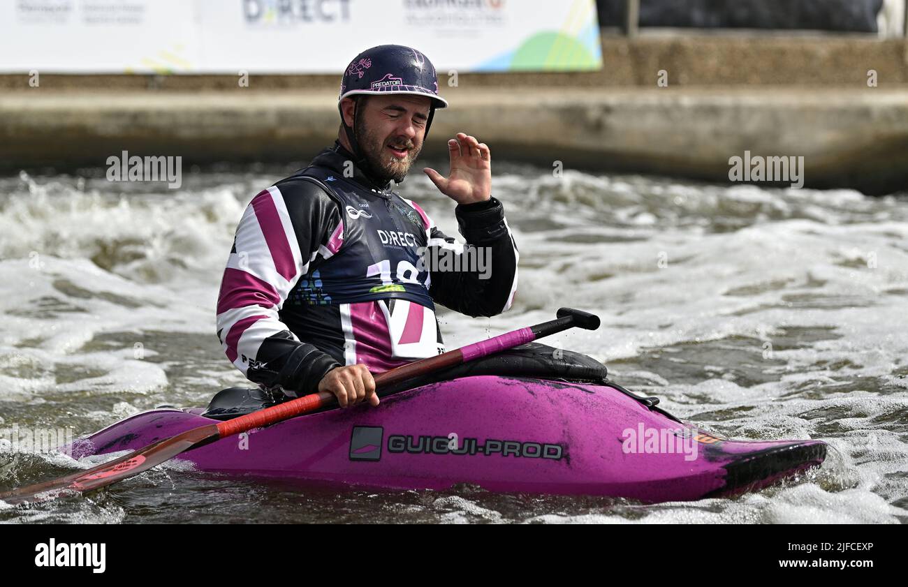 Nottingham, UK. 01st July, 2022. The ICF 2022 canoe freestyle World ...