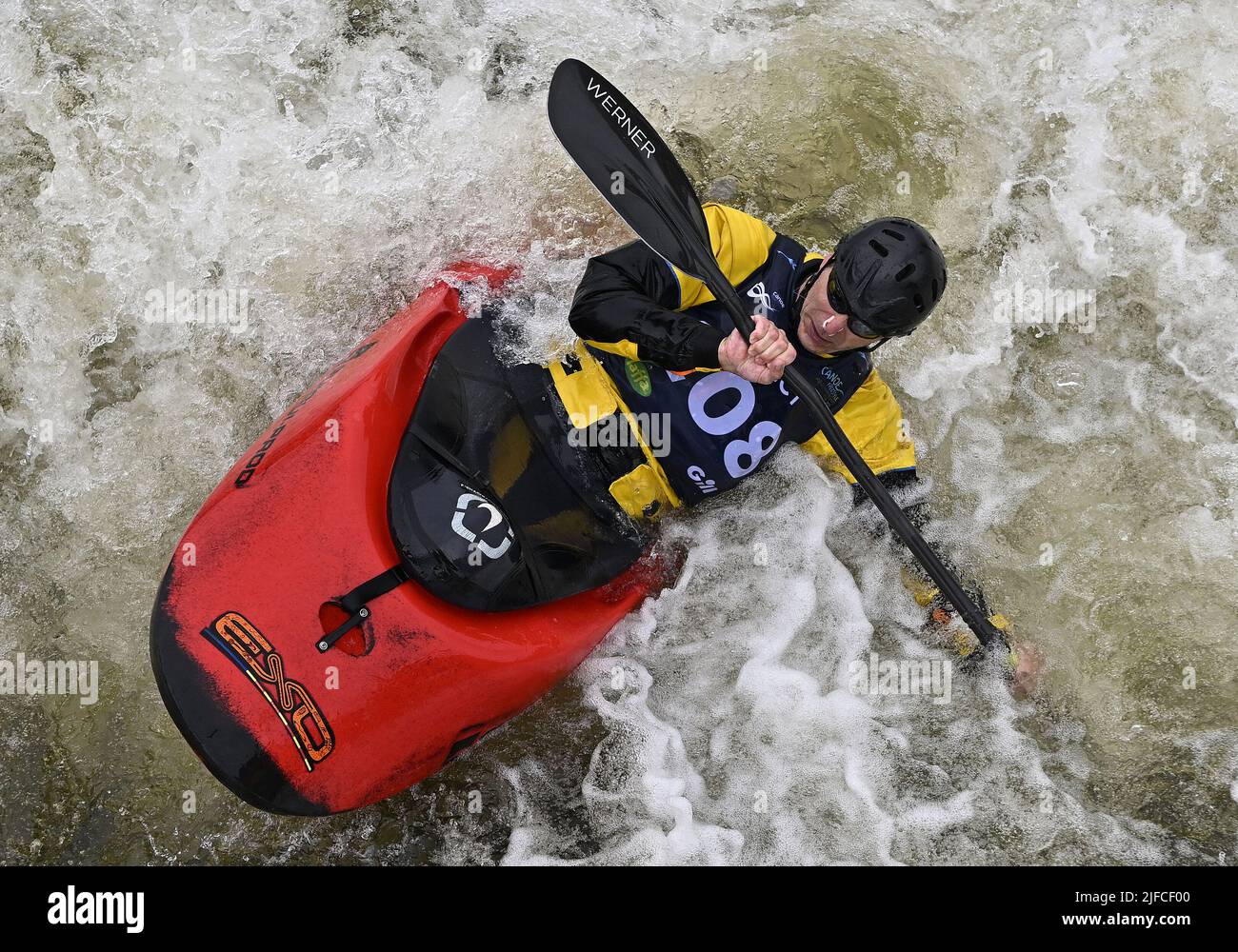 Nottingham, UK. 01st July, 2022. The ICF 2022 canoe freestyle World ...