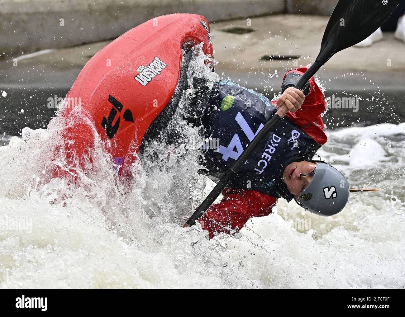 Nottingham. UK. 01 July 2022. The ICF 2022 canoe freestyle World ...