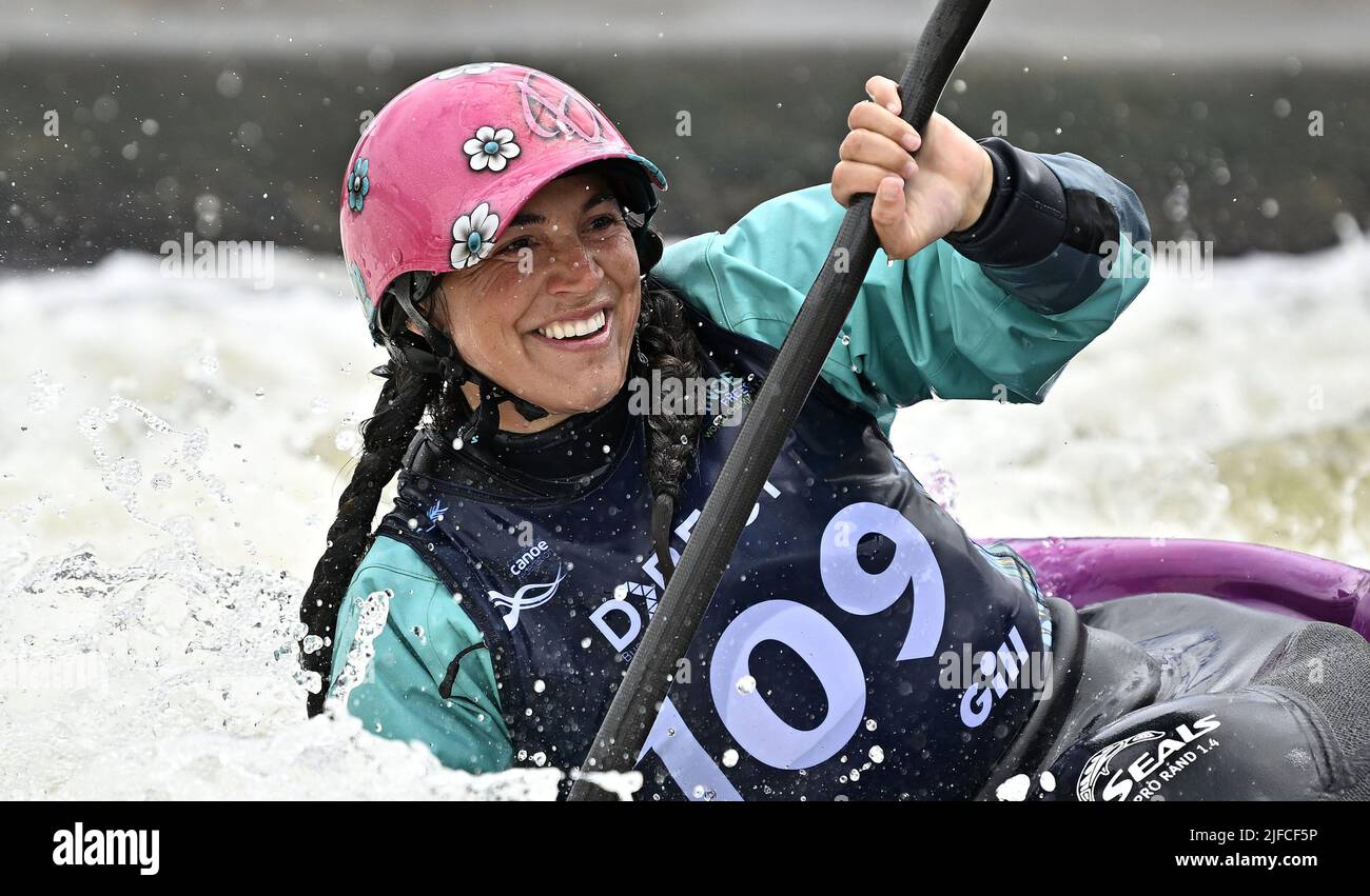 Nottingham, UK. 01st July, 2022. The ICF 2022 canoe freestyle World ...
