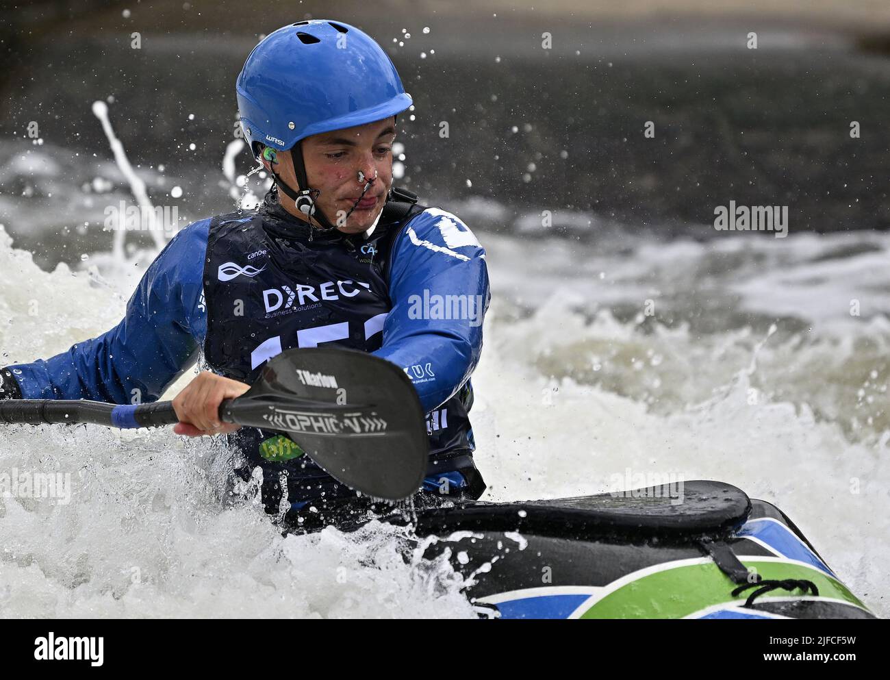 Nottingham, UK. 01st July, 2022. The ICF 2022 canoe freestyle World ...