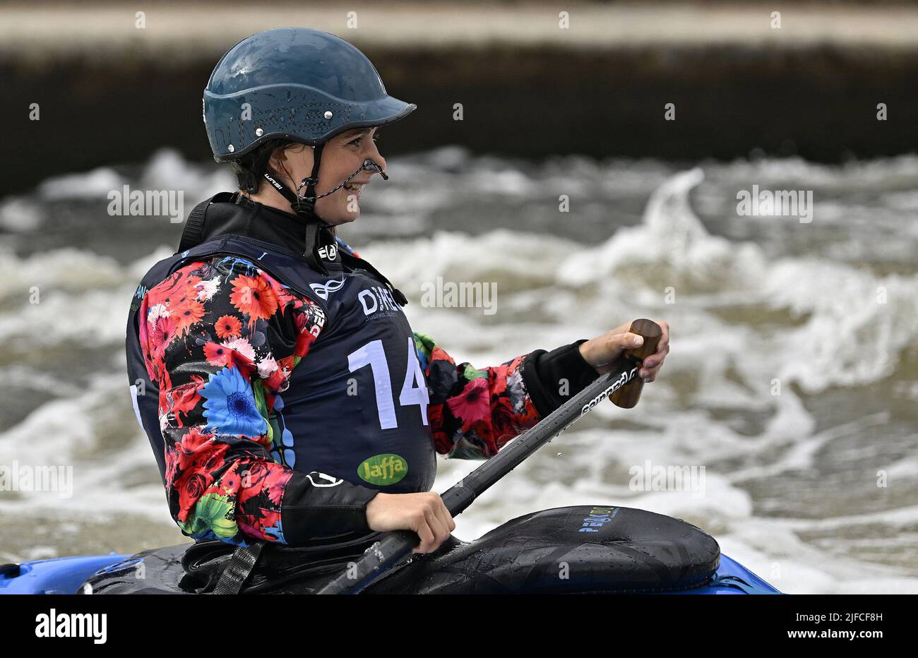 Nottingham, UK. 01st July, 2022. The ICF 2022 canoe freestyle World ...