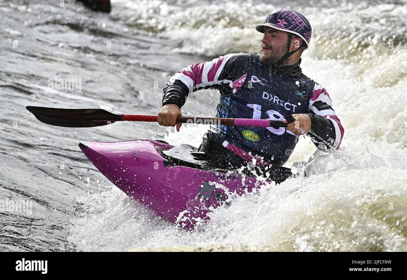 Nottingham, UK. 01st July, 2022. The ICF 2022 canoe freestyle World ...