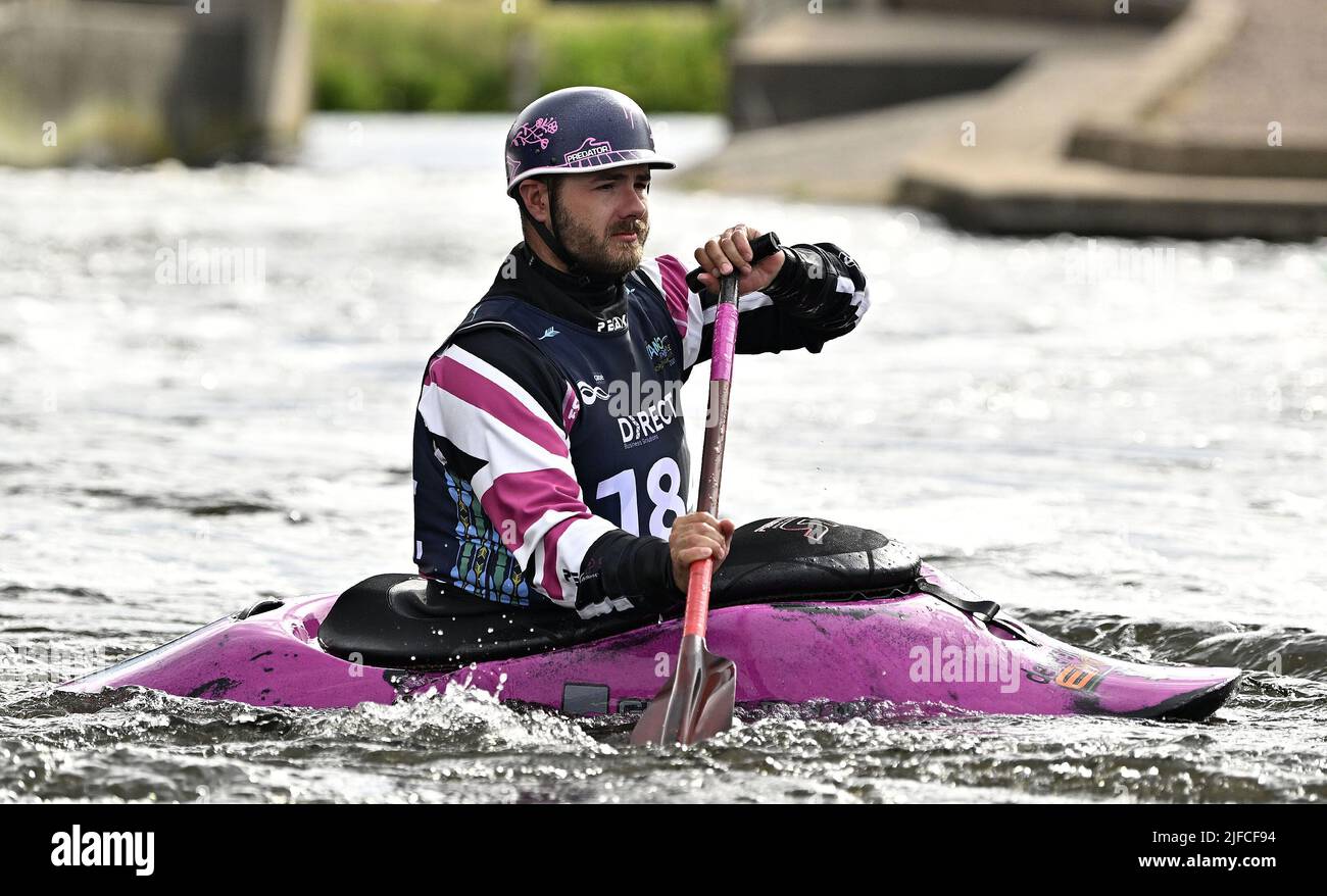 Nottingham, UK. 01st July, 2022. The ICF 2022 canoe freestyle World ...