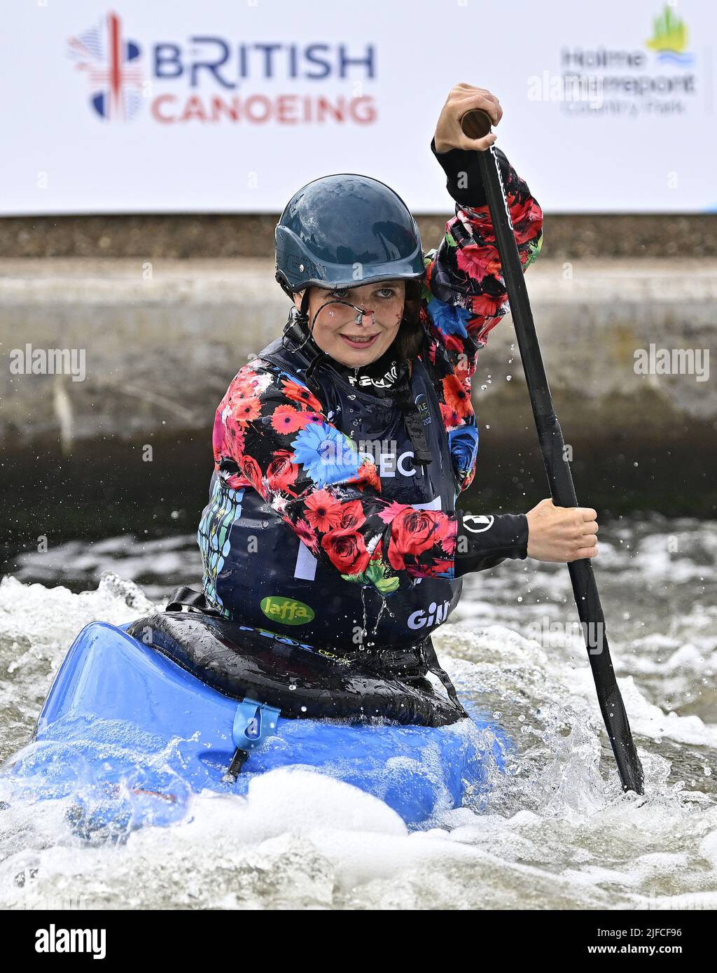 Nottingham, UK. 01st July, 2022. The ICF 2022 canoe freestyle World ...