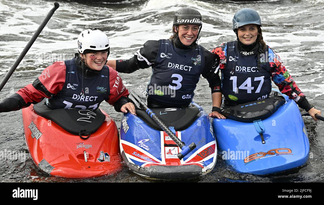 Nottingham, UK. 01st July, 2022. The ICF 2022 canoe freestyle World ...