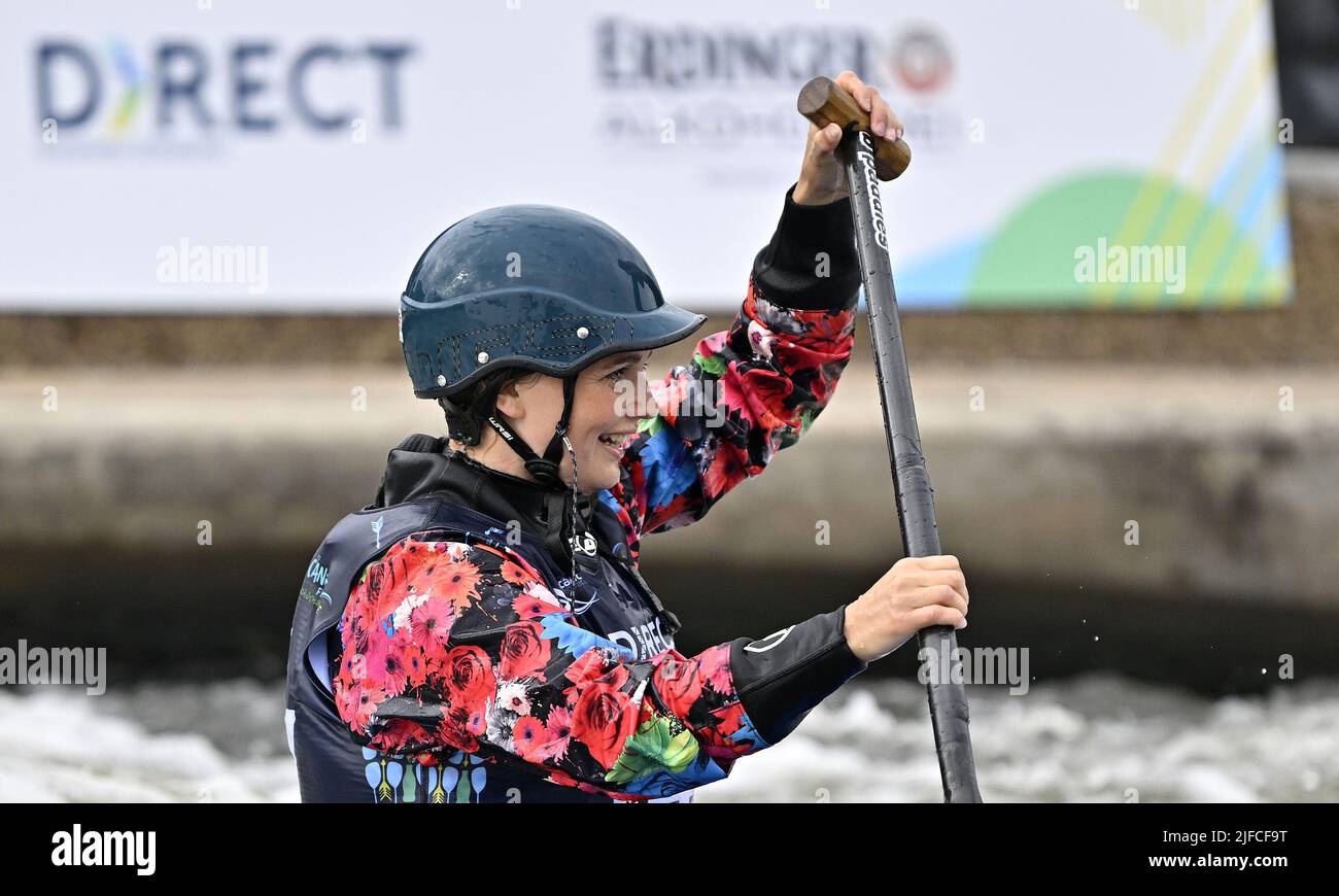 Nottingham, UK. 01st July, 2022. The ICF 2022 canoe freestyle World ...