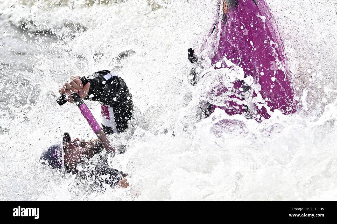 Nottingham, UK. 01st July, 2022. The ICF 2022 canoe freestyle World ...