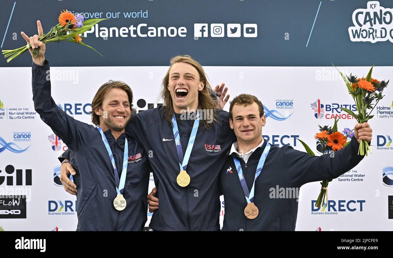 Nottingham, UK. 01st July, 2022. The ICF 2022 canoe freestyle World ...