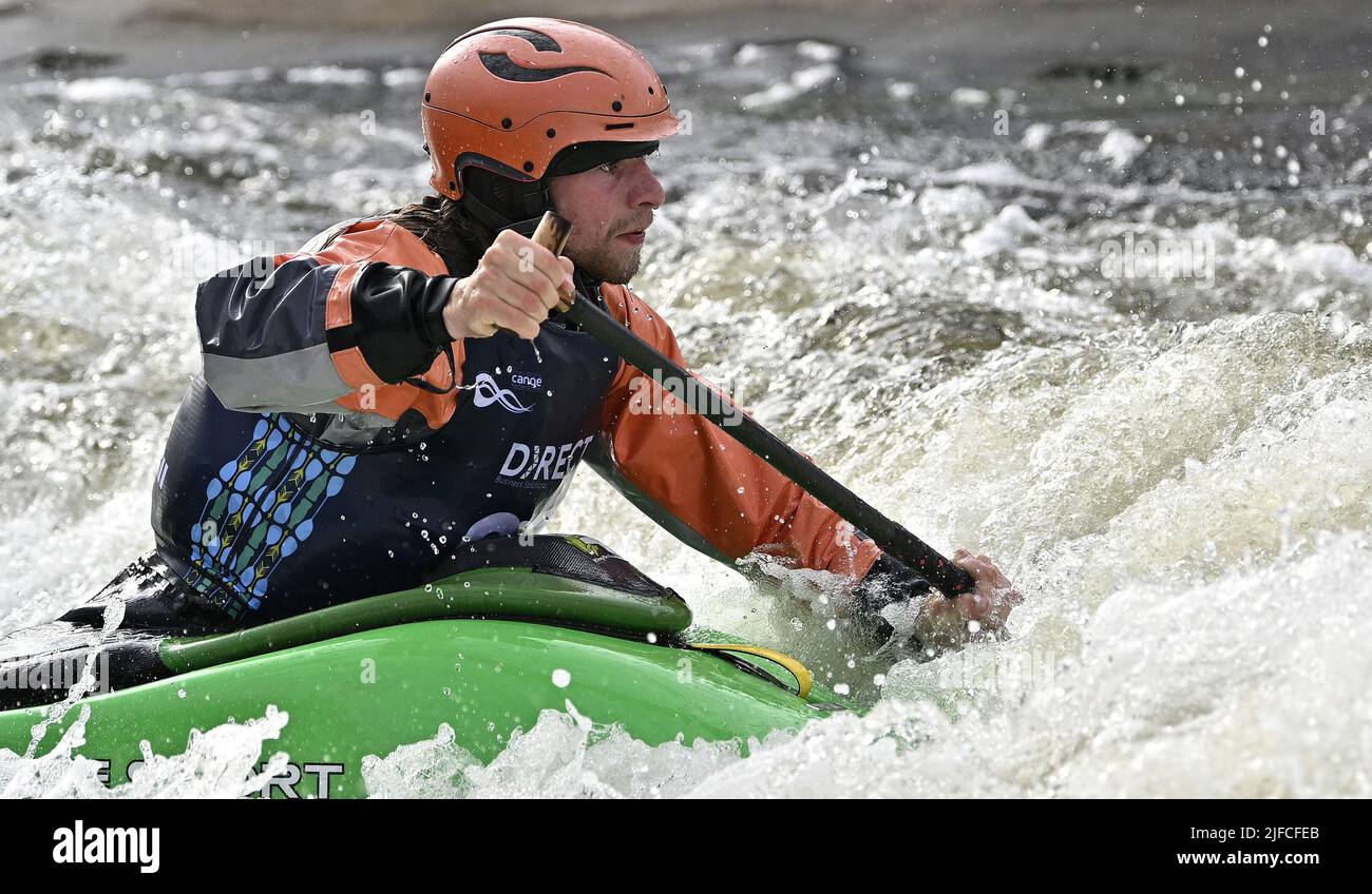 Nottingham, UK. 01st July, 2022. The ICF 2022 canoe freestyle World ...