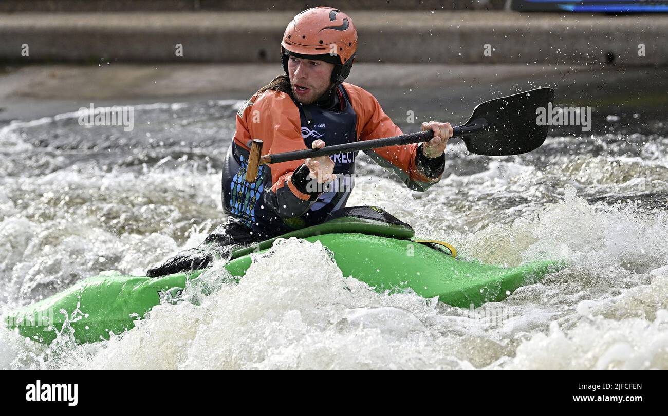 Nottingham, UK. 01st July, 2022. The ICF 2022 canoe freestyle World ...
