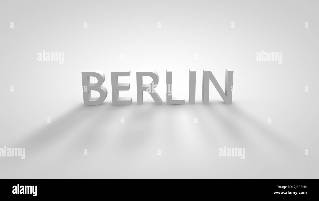 White text berlin hi-res stock photography and images - Alamy