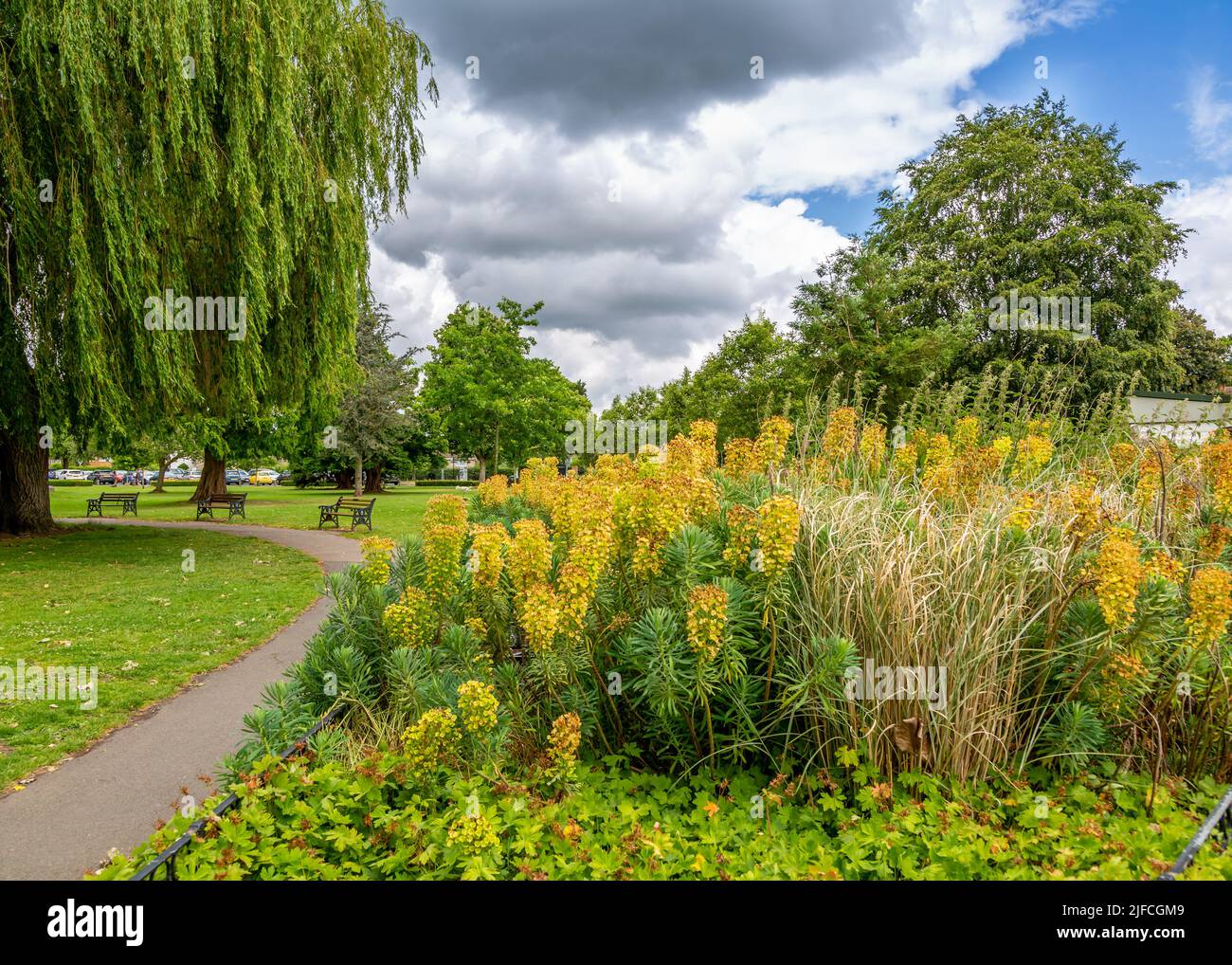 General views from Sanders Park in Bromsgrove, Worcestershire Stock ...