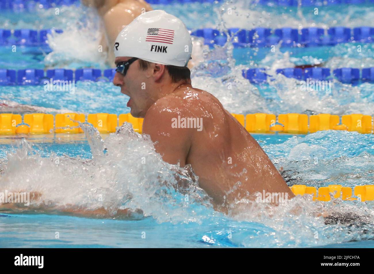 Nic Fink of USA Heat 200 M Breaststroke Women during the 19th FINA ...
