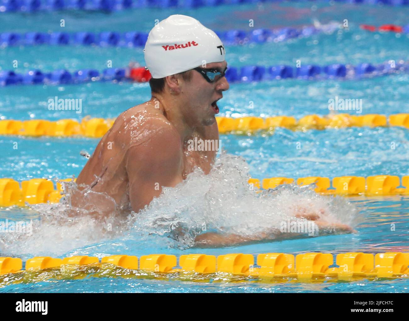Nic Fink of USA Heat 200 M Breaststroke Women during the 19th FINA ...
