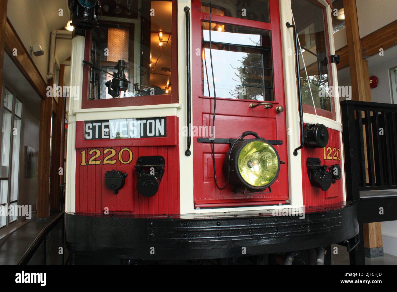 The Steveston Tram at the tramway Museum Stock Photo - Alamy