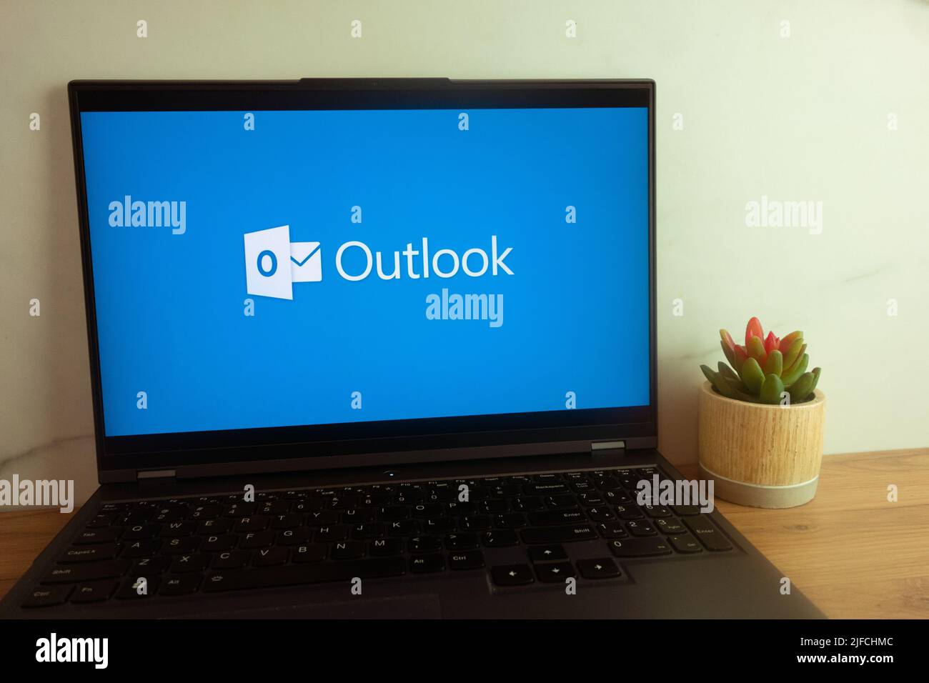 KONSKIE, POLAND - June 30, 2022: Microsoft Outlook program logo ...