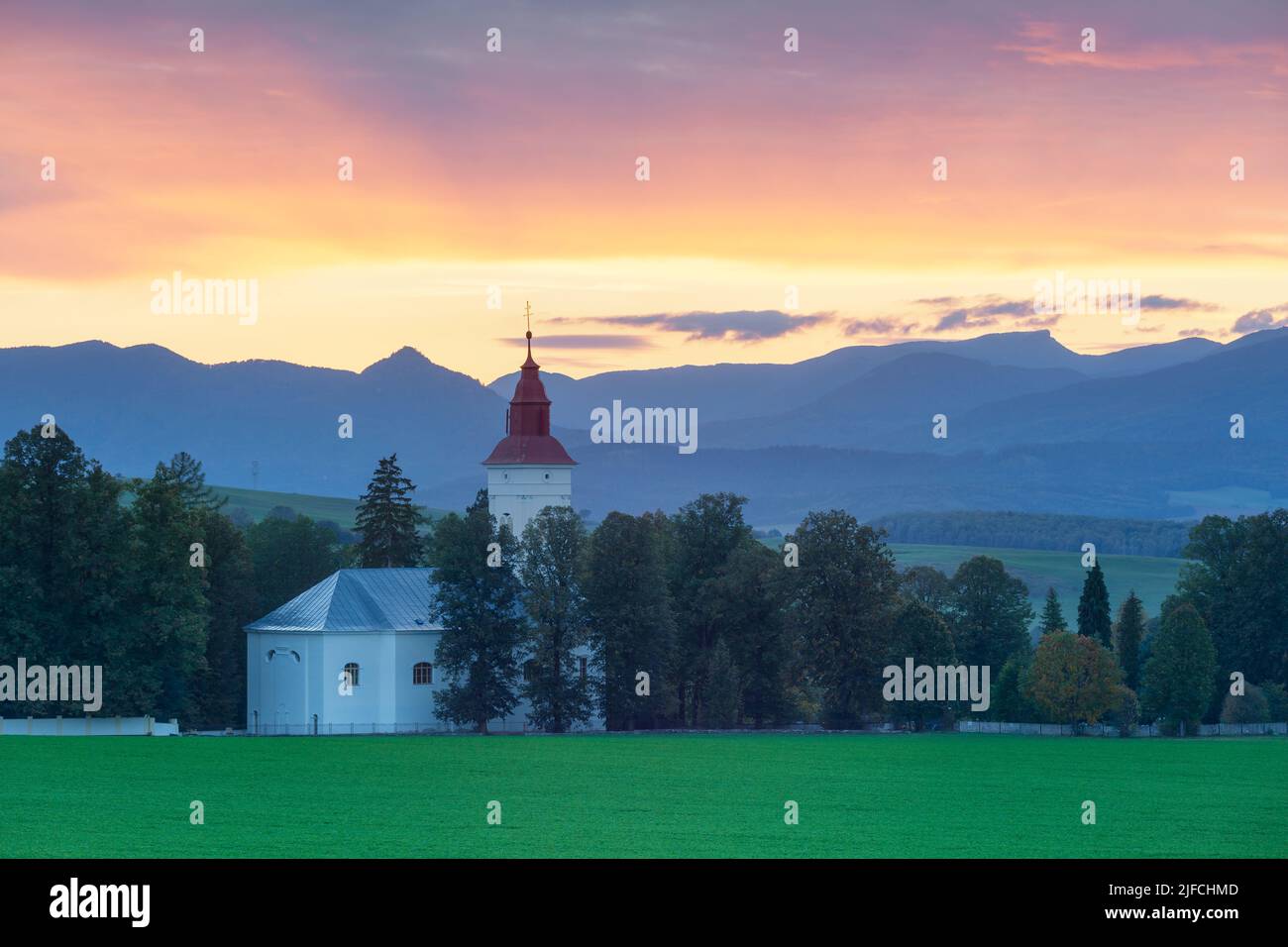 Church in a cemetery at Necpaly village, Slovakia Stock Photo - Alamy