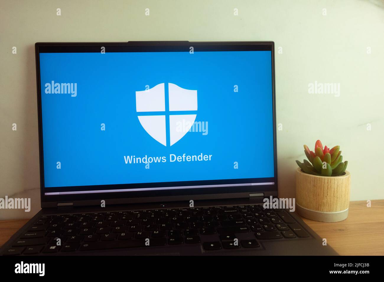 KONSKIE, POLAND - June 30, 2022: Microsoft Defender Antivirus logo ...