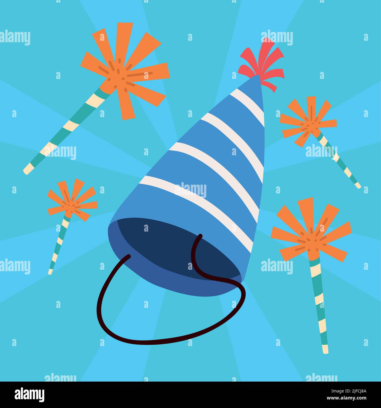 party hat celebration Stock Vector Image & Art - Alamy